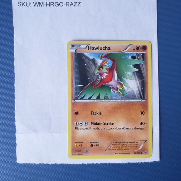 Pokemon | Toys | Pokemon Hawlucha Common 398 Roaring Skies Game Trading ...